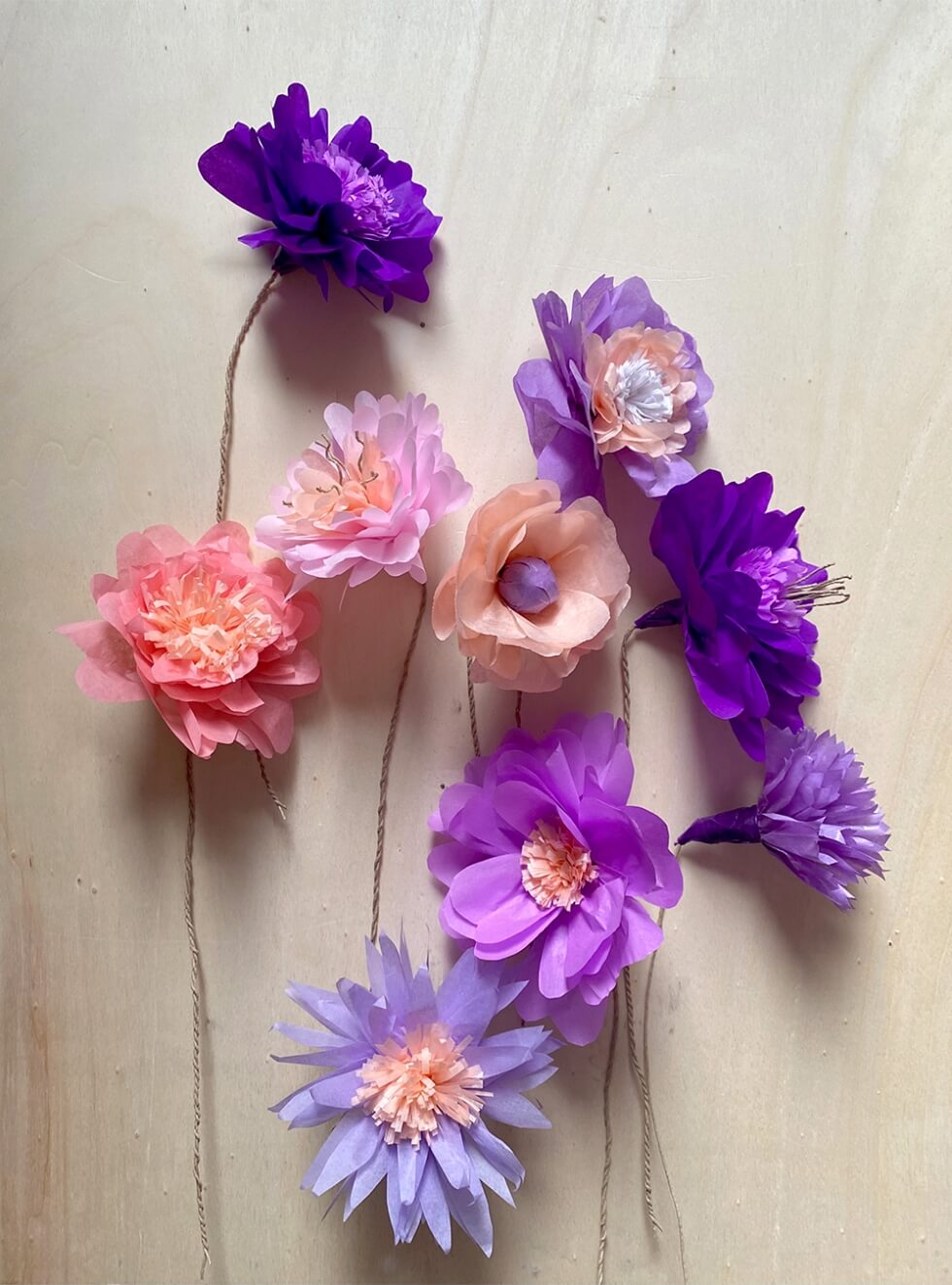 Erstaunlich Papierblumen Basteln Vorlagen Fotos