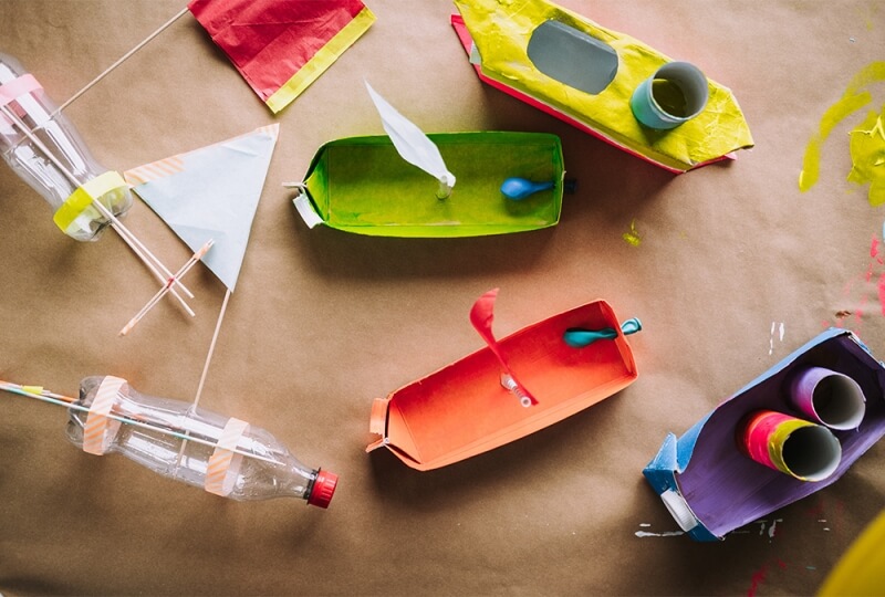 Kreative Superschwimmer: Boote basteln mit Kindern